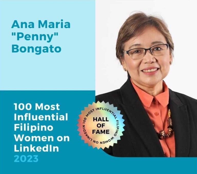 Penny Bongato once again becomes part of the "Top 100 Most Influential ...