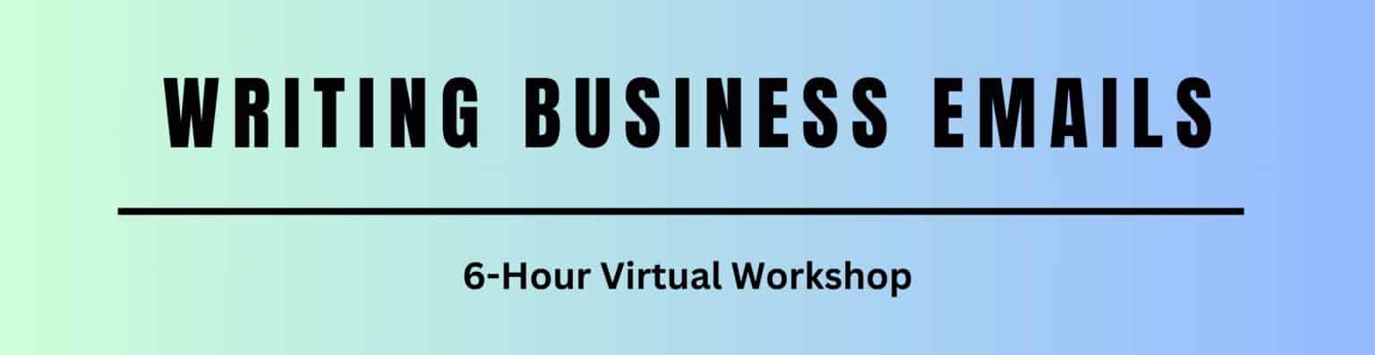 Writing Business Emails Workshop - POWERinU Training and Coaching ...