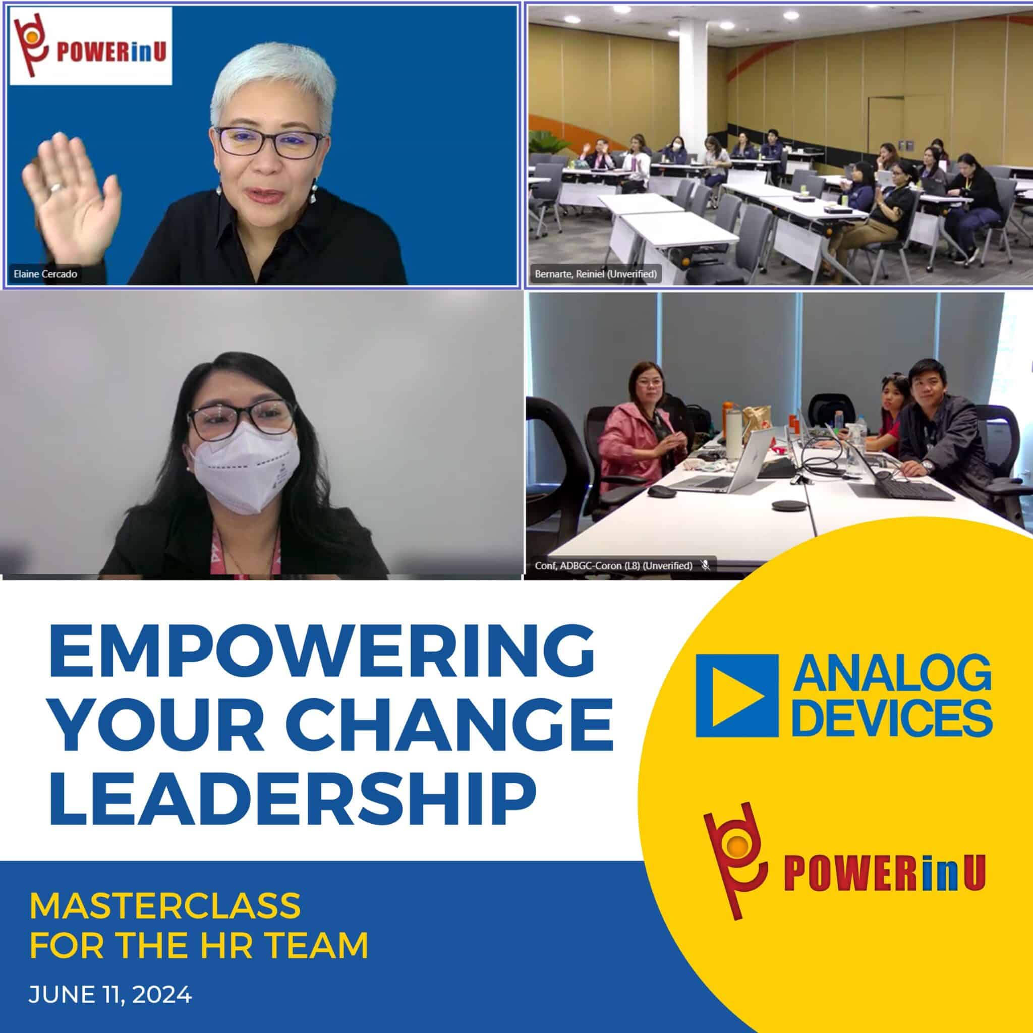 Change Management Masterclass for Analog Devices' HR Team - POWERinU Training and Coaching ...